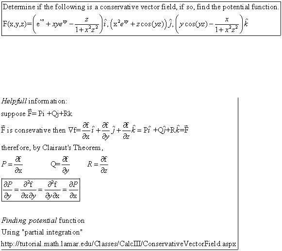 Solved Determine if the following is a conservative vector | Chegg.com