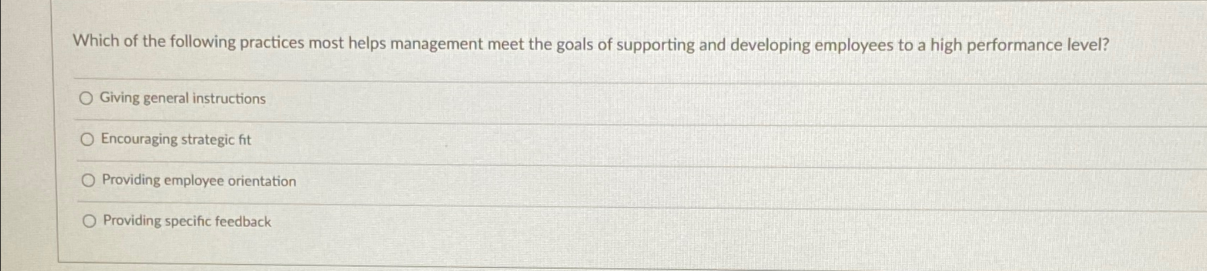 Solved Which of the following practices most helps | Chegg.com