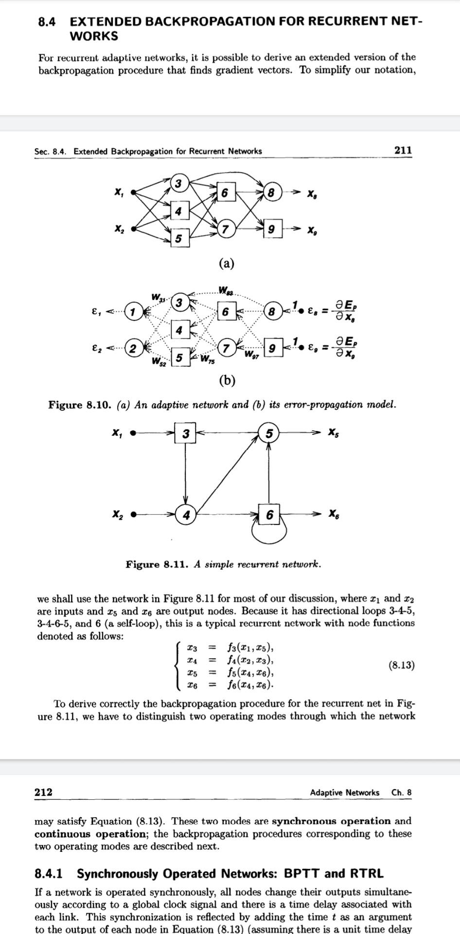 Solved For the neural network in the Textbook, Figure 8.10 | Chegg.com