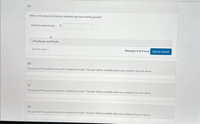 Solved The following T-accounts provide selected data about | Chegg.com