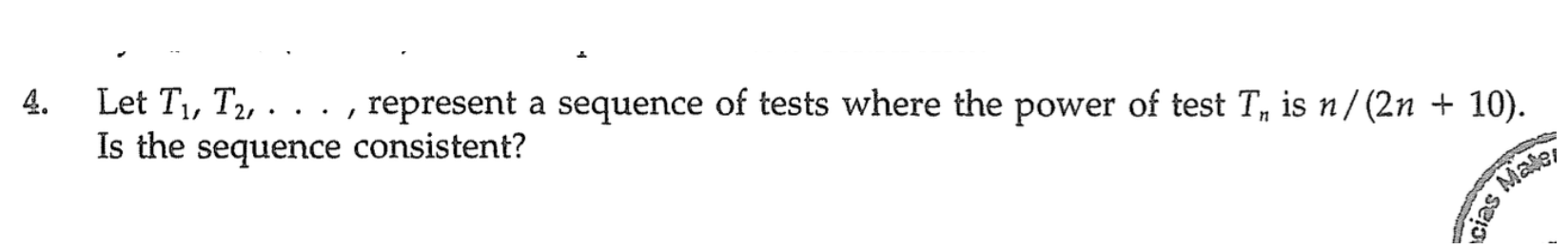 Solved Let T1,T2,dots, represent a sequence of tests where | Chegg.com