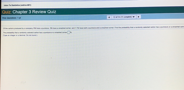 Solved Of the cartons produced by a company, 6% have a | Chegg.com