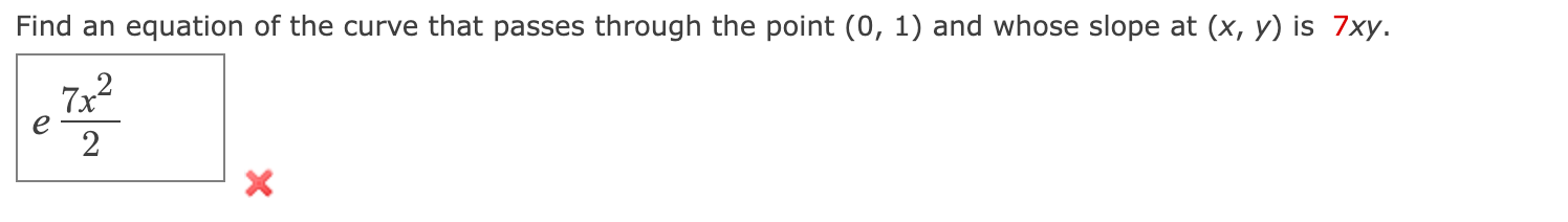 Solved Find an equation of the curve that passes through the | Chegg.com