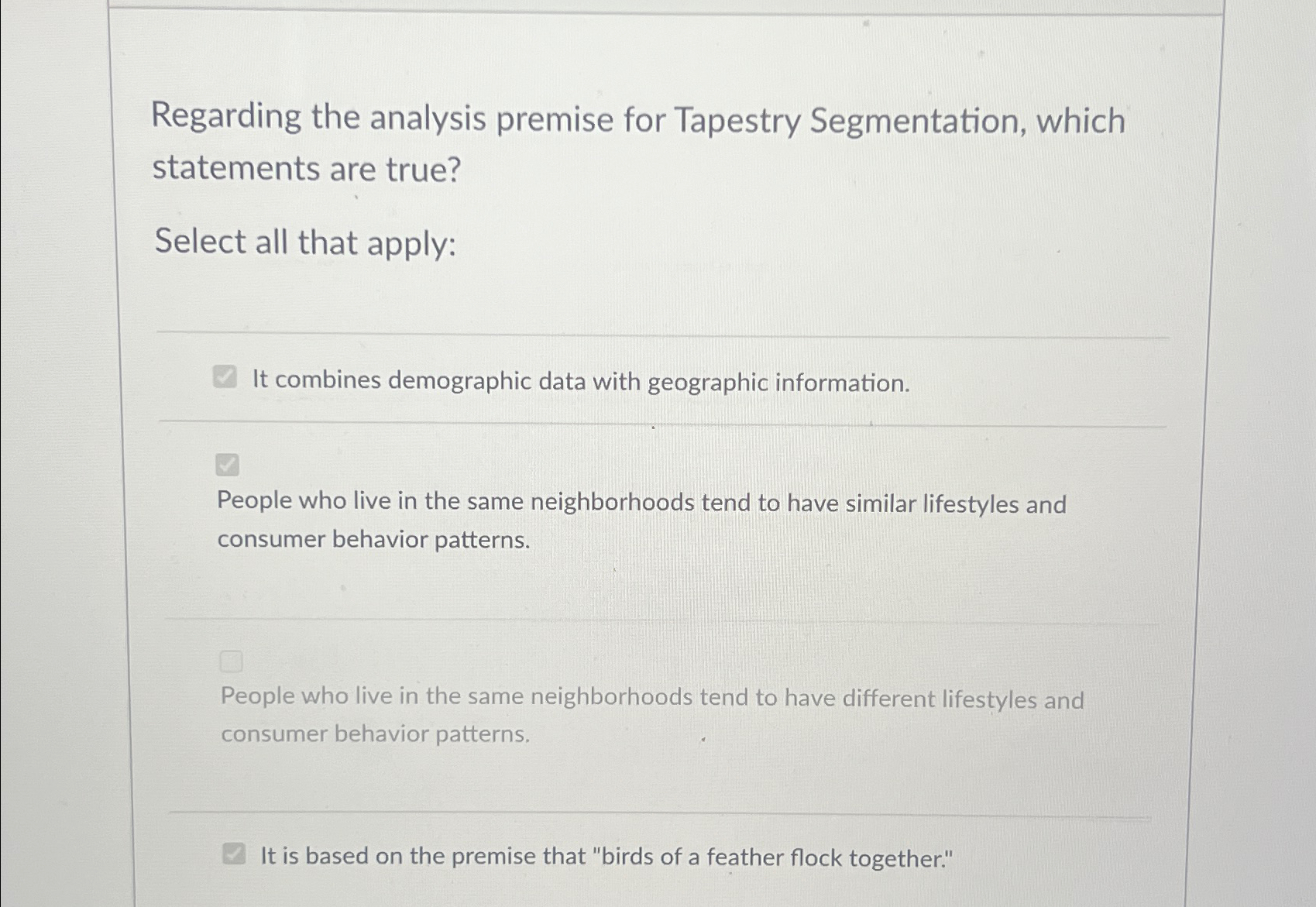 Solved Regarding the analysis premise for Tapestry | Chegg.com