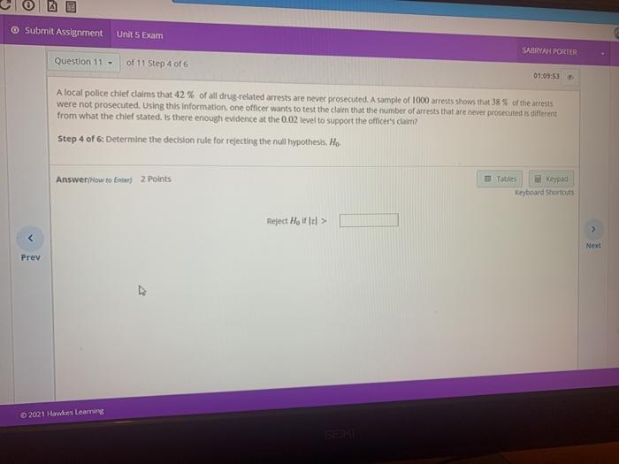 Solved © Submit Assignment Unit 5 Exam SABRYAH PORTER | Chegg.com