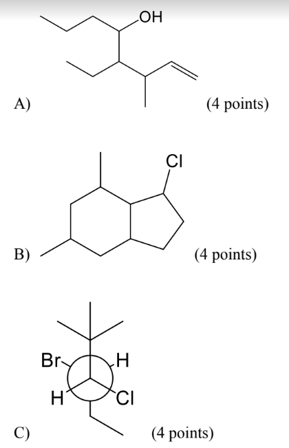 Solved Write a complete IUPAC name for each of the following | Chegg.com