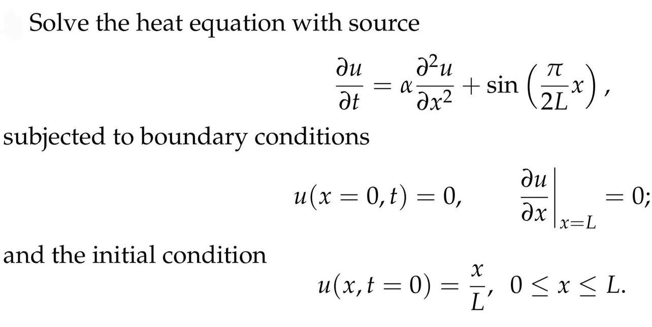 Solved Solve the heat equation with | Chegg.com