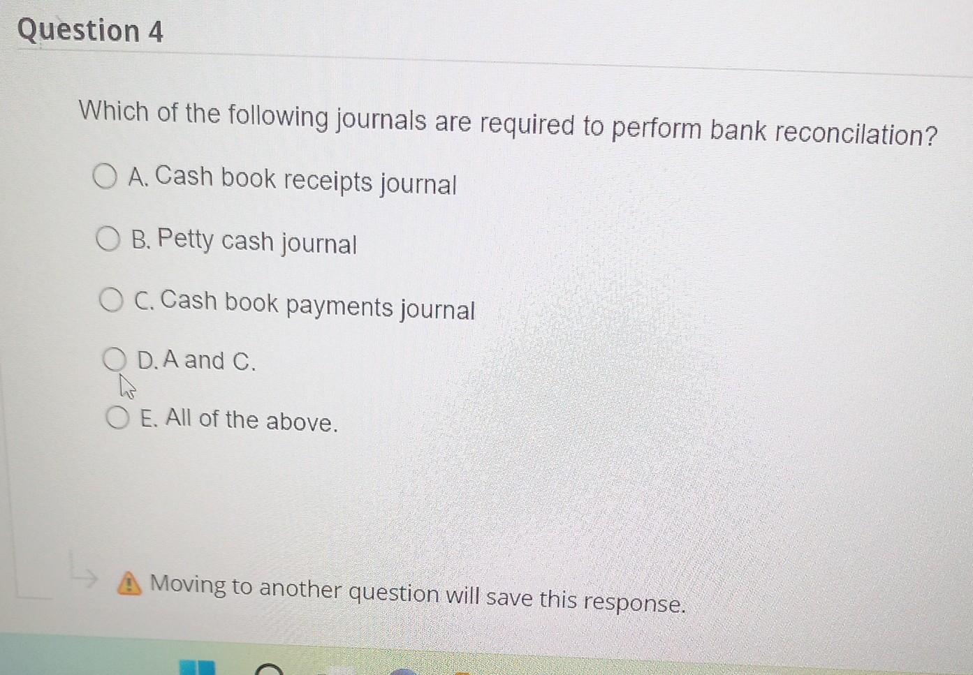 Solved Which of the following journals are required to | Chegg.com