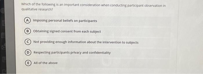 Solved What are the elements of informed consent from the | Chegg.com
