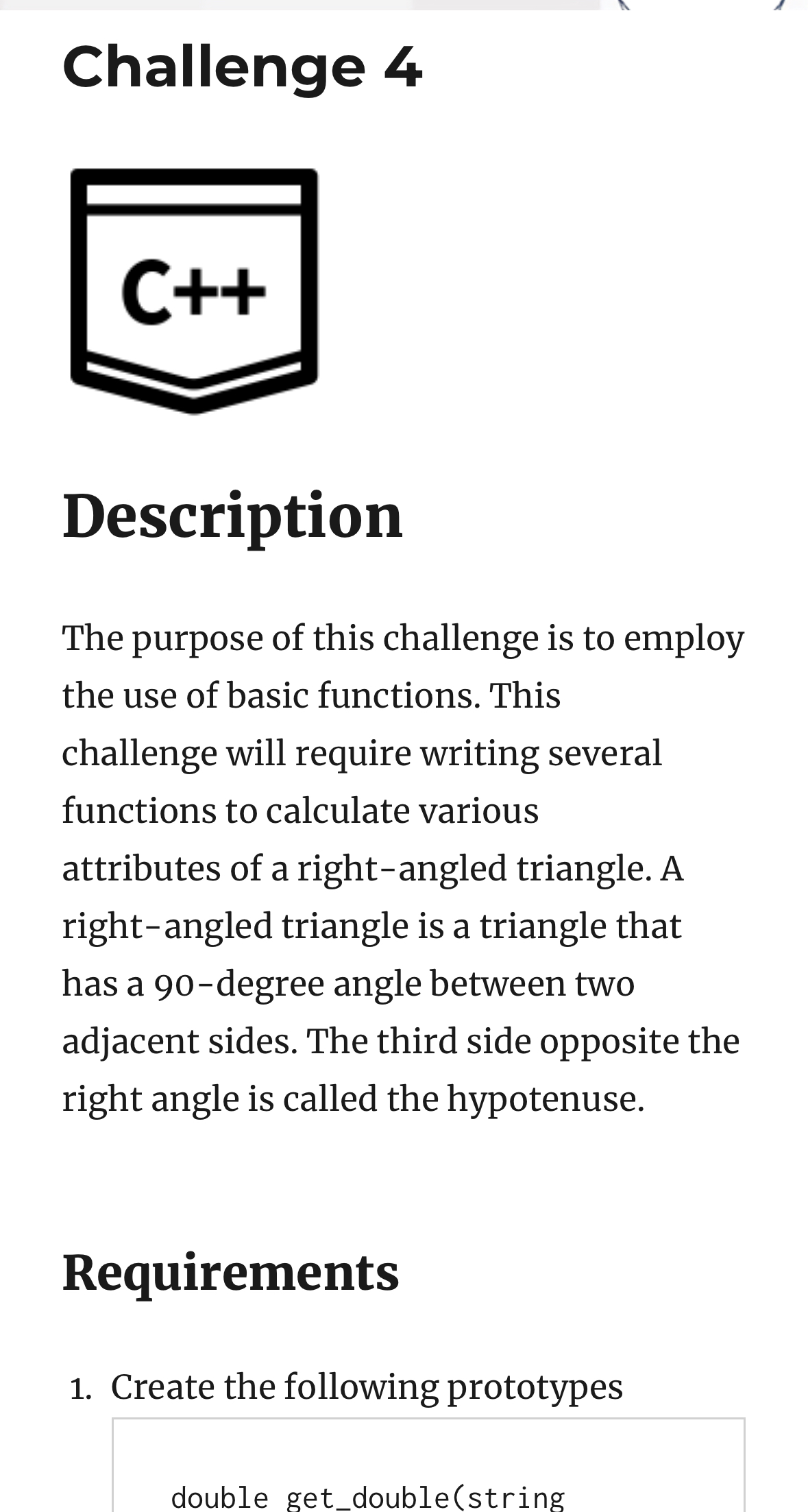 Solved 8:14Canvas StudentChallenge 4DescriptionThe purpose | Chegg.com