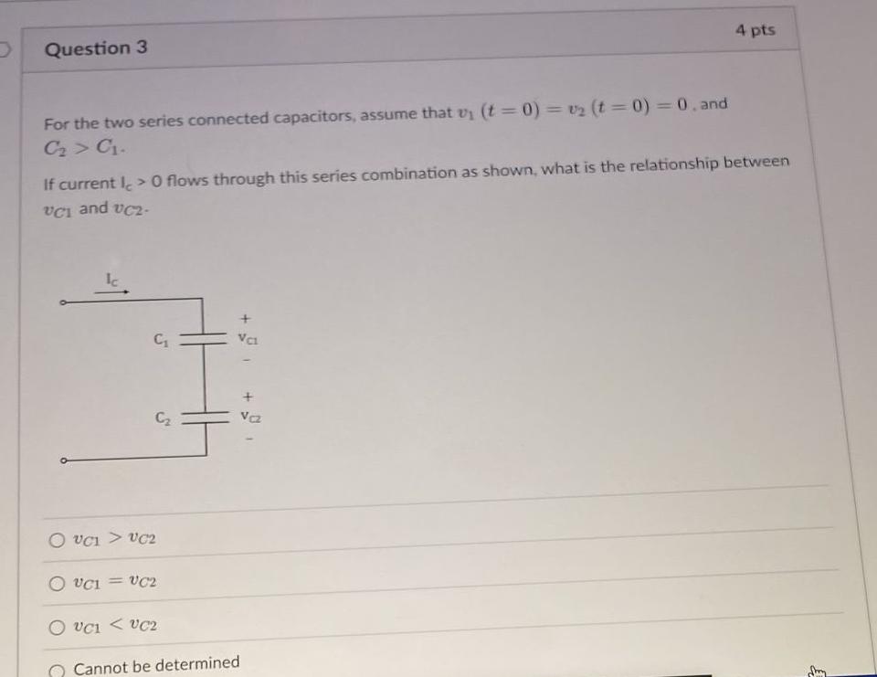 Solved For the two series connected capacitors, assume that | Chegg.com