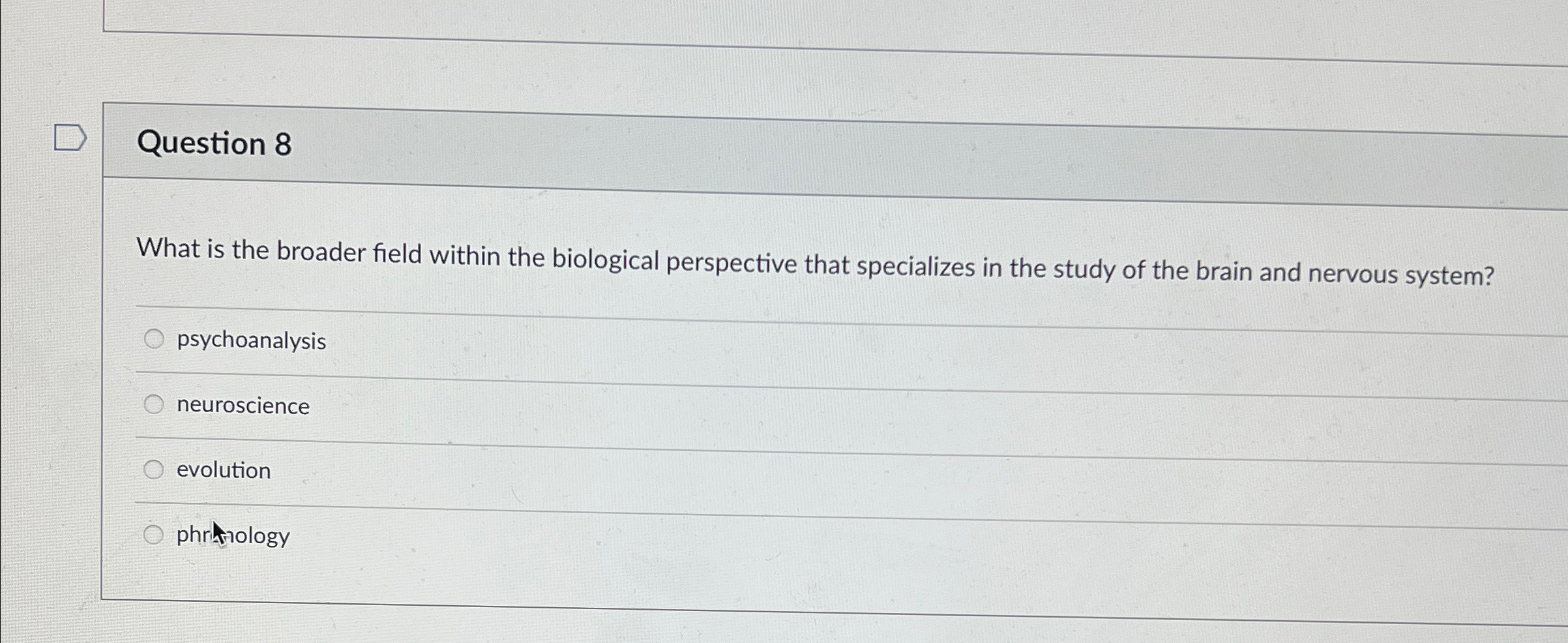 Solved Question 8What is the broader field within the | Chegg.com
