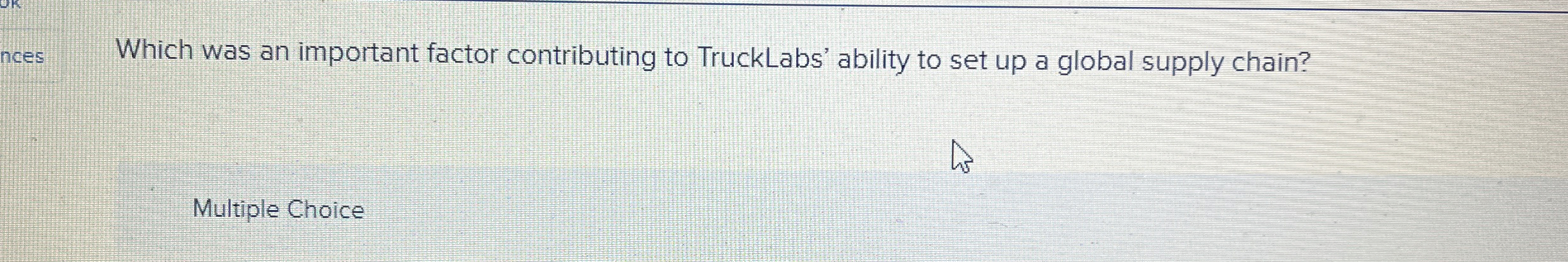Solved Which was an important factor contributing to | Chegg.com