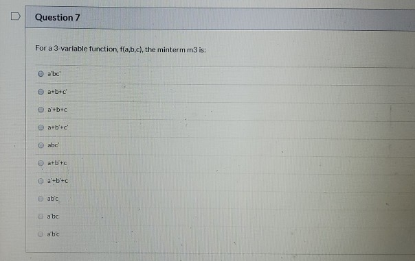 Solved D Question 7 For A 3 Variable Function Fabc The 0926