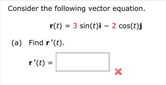 Solved Consider the following vector | Chegg.com
