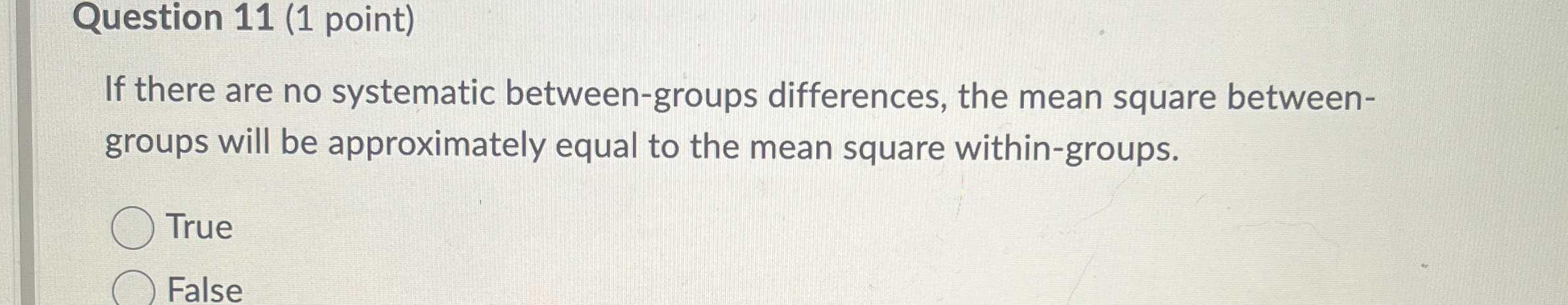 Solved Question 11 (1 ﻿point)If there are no systematic | Chegg.com