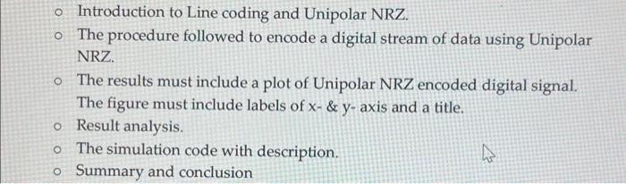 Solved Introduction to Line coding and Unipolar NRZ. The | Chegg.com