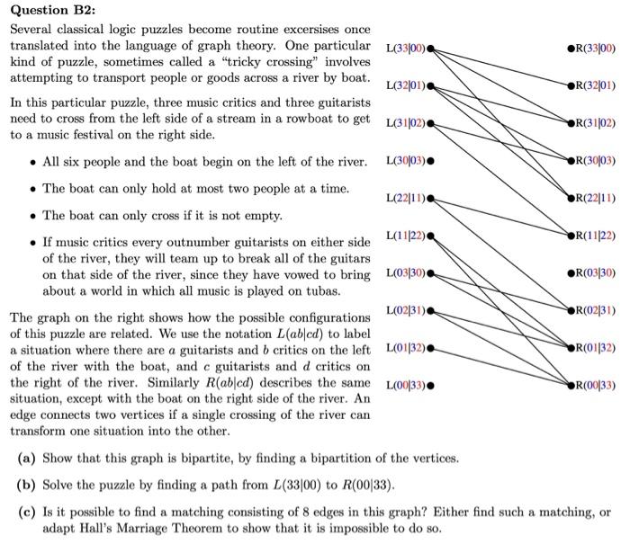 Solved Several classical logic puzzles become routine | Chegg.com