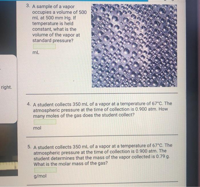 Solved 1. What are the STP conditions? Temperature = 0°C and | Chegg.com