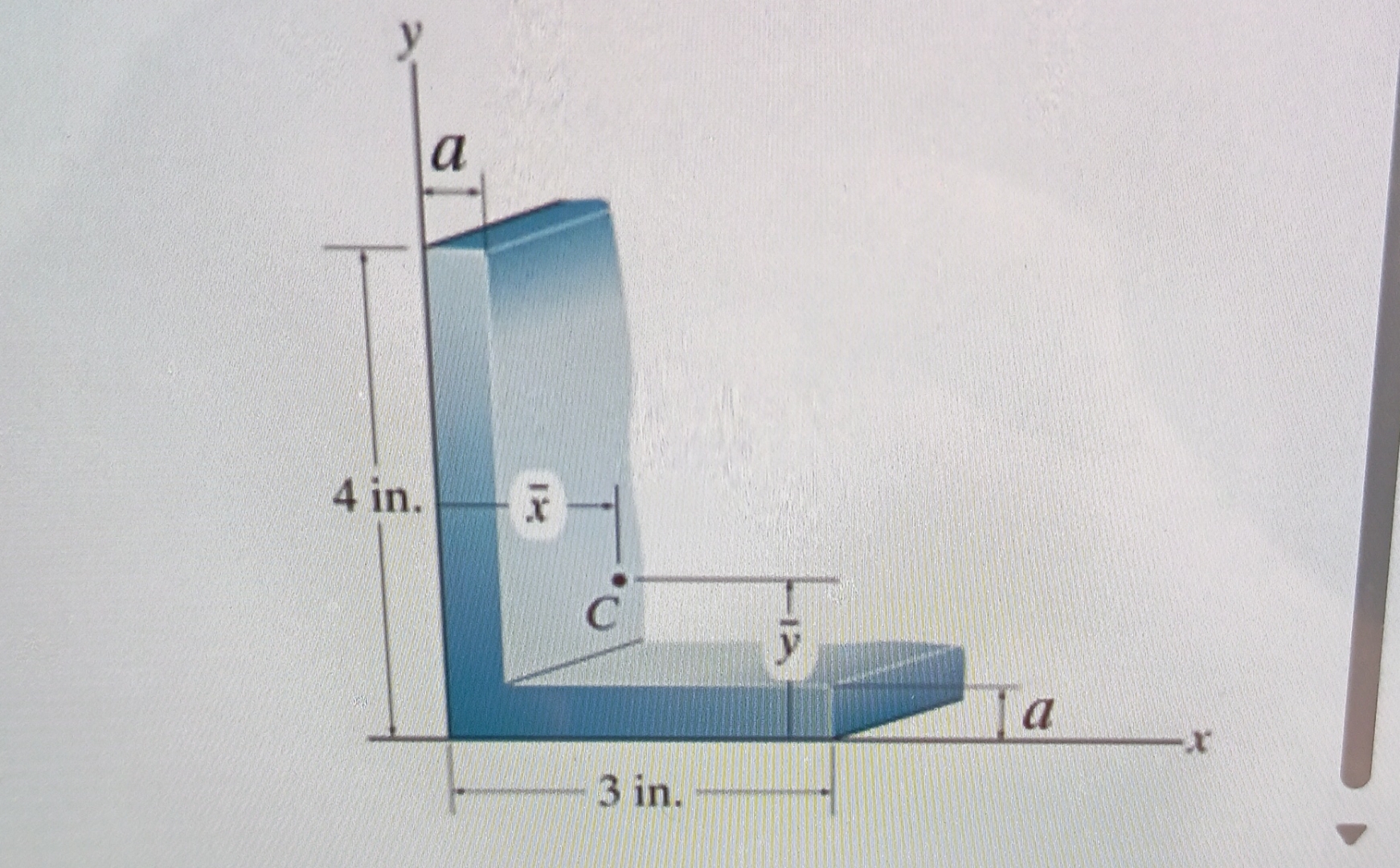 Solved Part A. ﻿locate the centroid x bar of the | Chegg.com