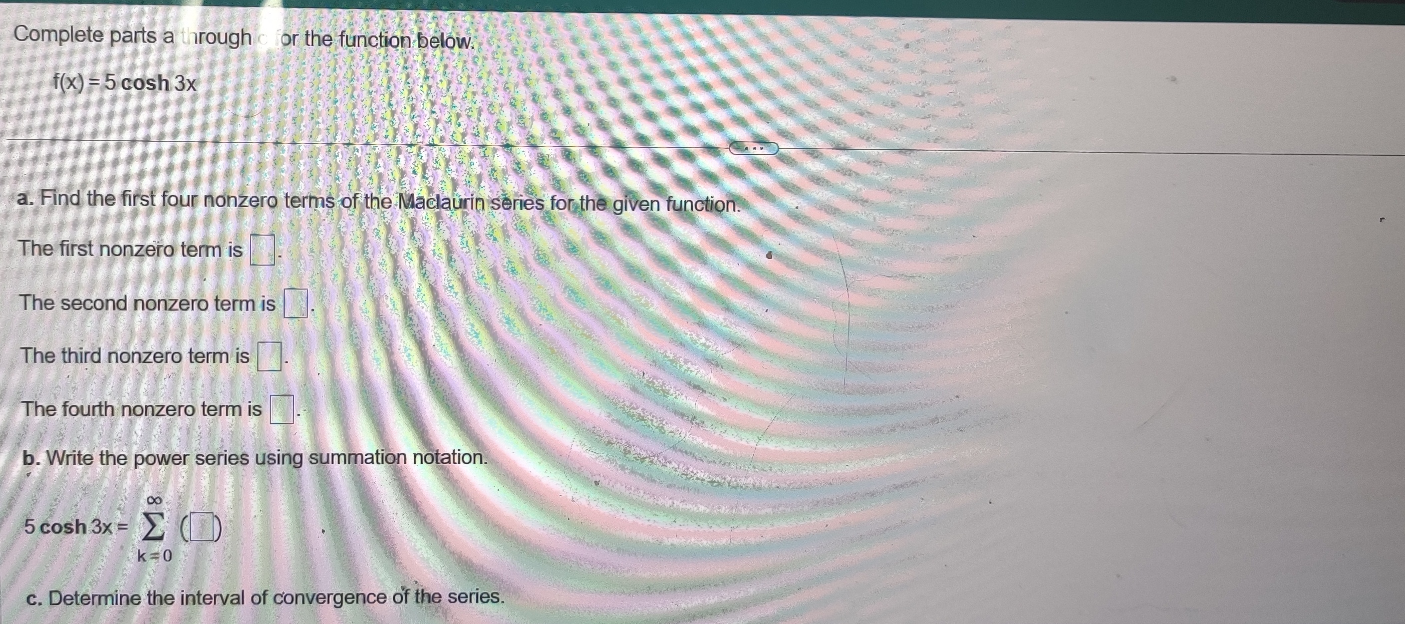 Solved Complete parts a through or the function | Chegg.com
