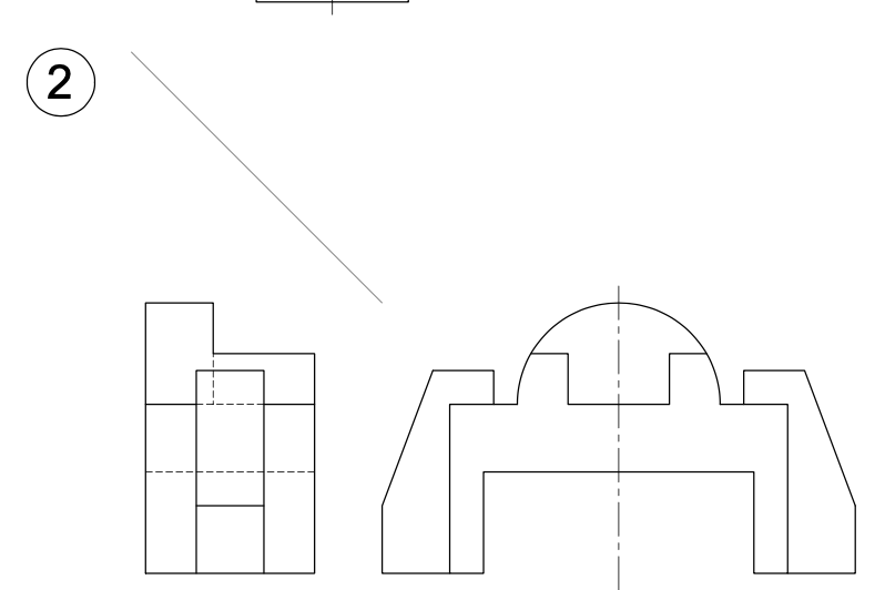 Solved draw the missing view of the following blocks | Chegg.com