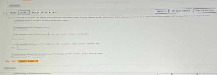 Solved Submit Answer 5. [-/4 Points] DETAILS What is the | Chegg.com