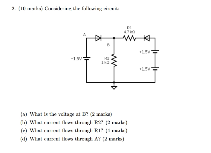 Solved (10 marks) Considering the following circuit:(a) | Chegg.com Solved (10 marks) Considering the following circuit:(a) | Chegg.com