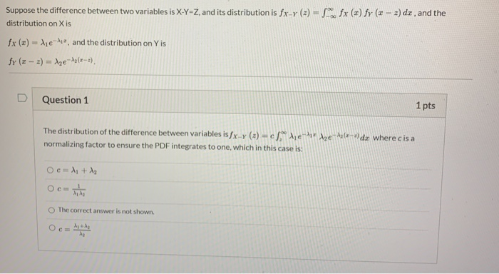 Solved Suppose the difference between two variables is | Chegg.com