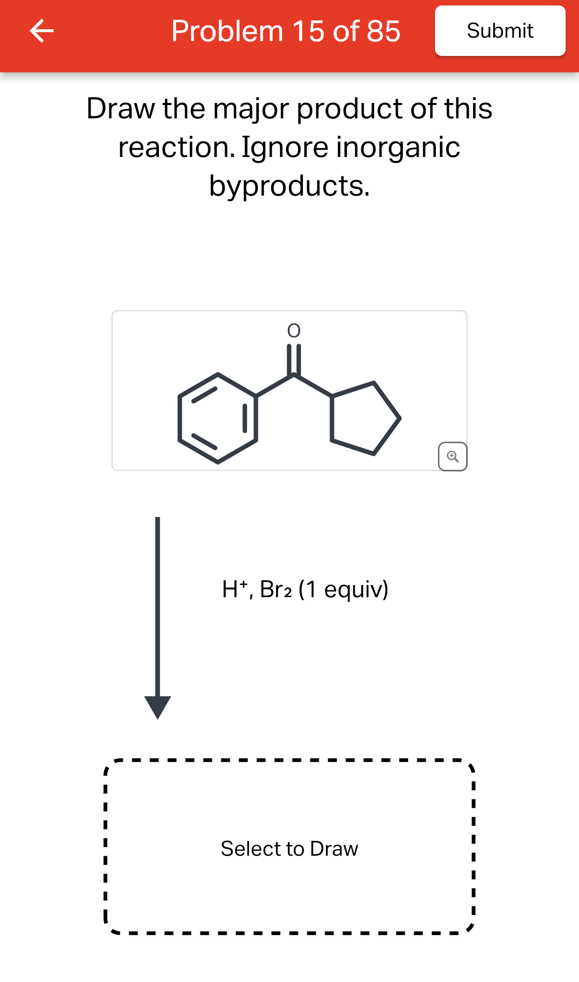 Solved Draw the major product of this reaction. Ignore | Chegg.com