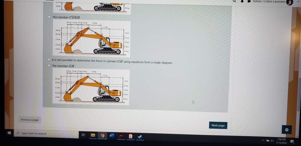 Solved Qu In A digging machine is shown in position to | Chegg.com
