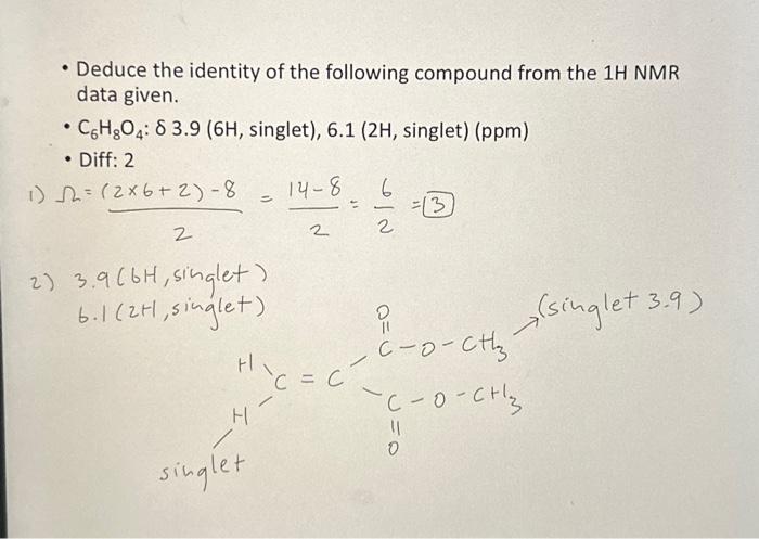 Solved i have the answer, but please explain how 3.9 (6H, | Chegg.com