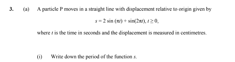 Solved (a) ﻿A particle P ﻿moves in a straight line with | Chegg.com