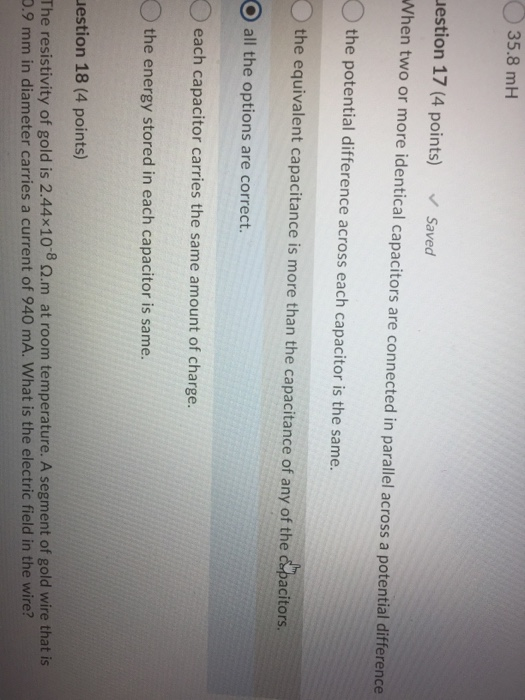 Solved 35.8 mH uestion 17 (4 points) Saved When two or more | Chegg.com Solved 35.8 mH uestion 17 (4 points) Saved When two or more | Chegg.com