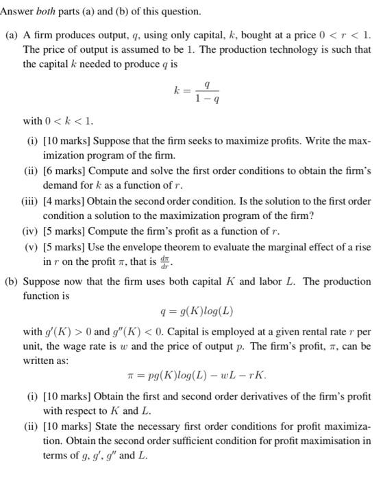 Solved Answer both parts (a) and (b) of this question. (a) A | Chegg.com