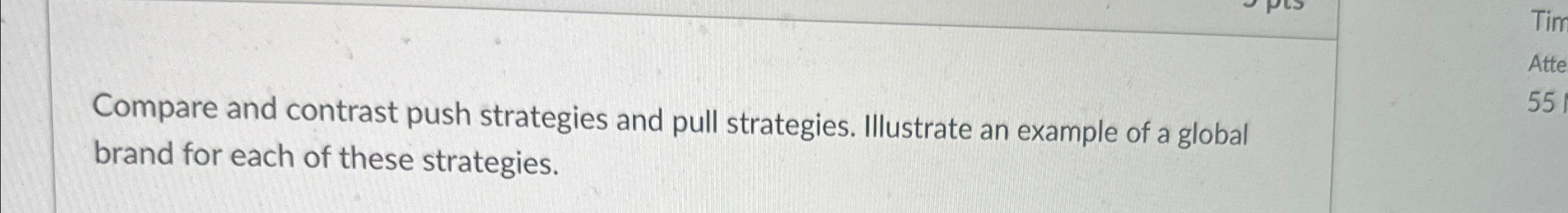 Solved Compare and contrast push strategies and pull | Chegg.com