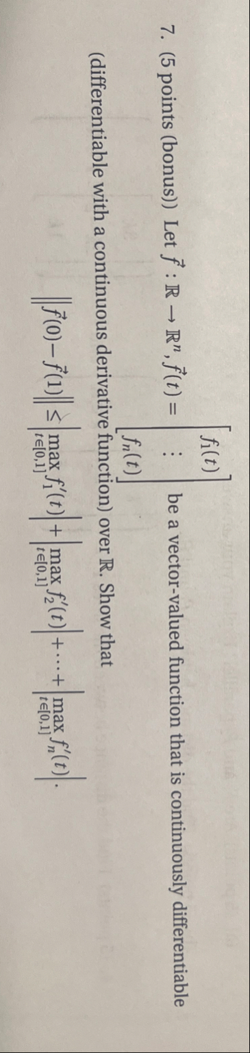 Solved (5 ﻿points (bonus)) ﻿Let | Chegg.com