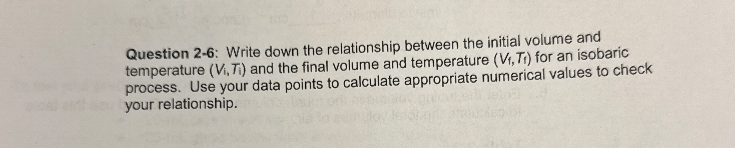Solved Question 2-6: Write down the relationship between the | Chegg.com