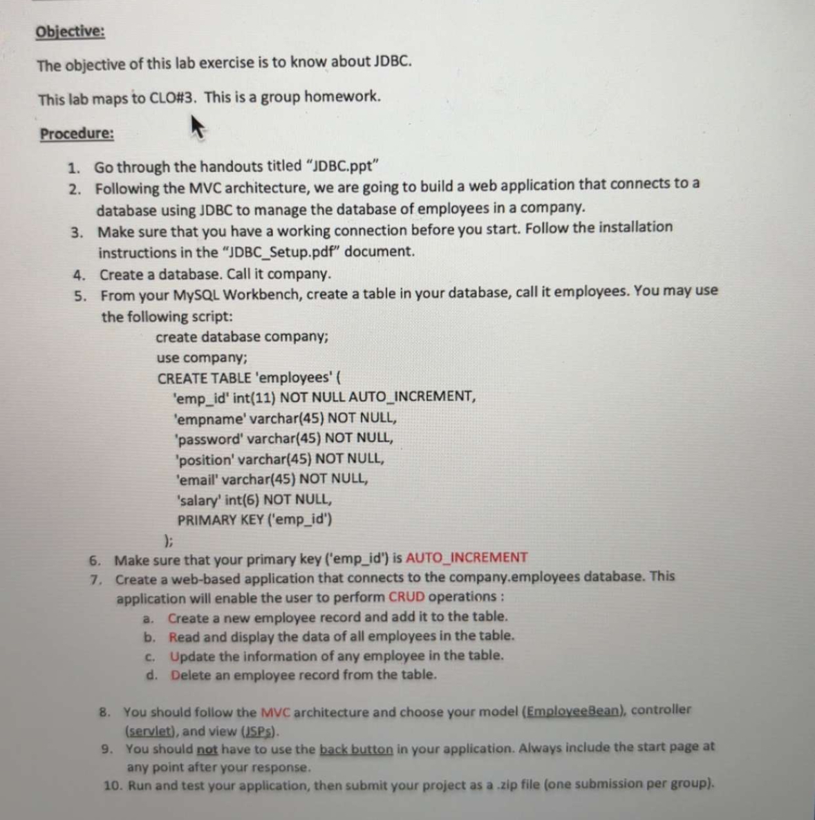 Solved Objective:The objective of this lab exercise is to | Chegg.com