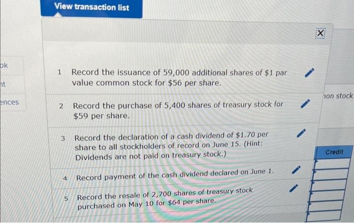 Solved Exercise 10-12 (Algo) Record common stock, treasury | Chegg.com