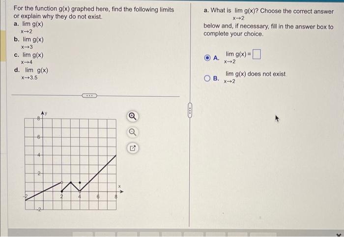 Solved For the function g(x) graphed here, find the | Chegg.com