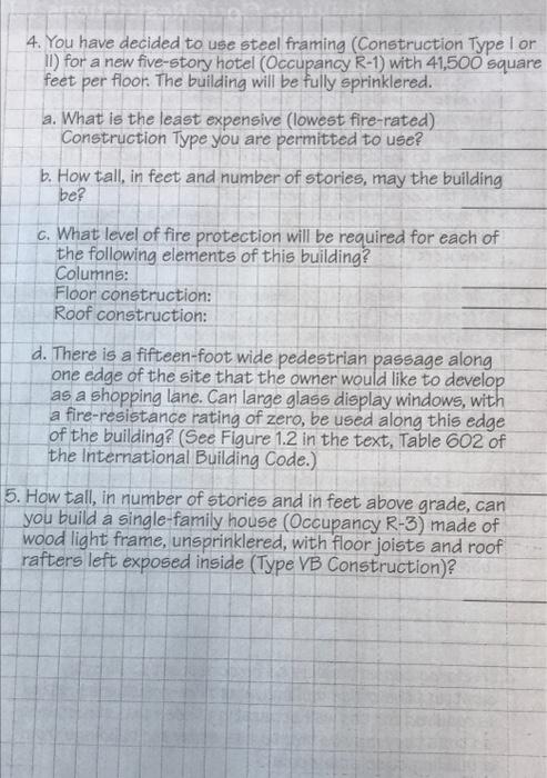 Solved 1. An old, unsprinklered warehouse of heavy timber | Chegg.com
