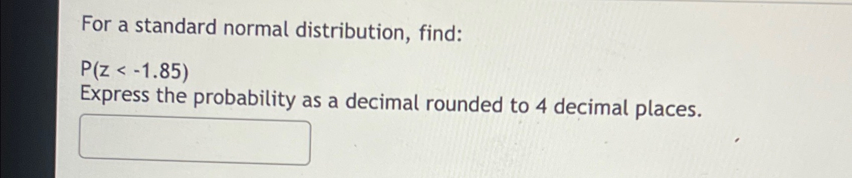 Solved For a standard normal distribution, | Chegg.com