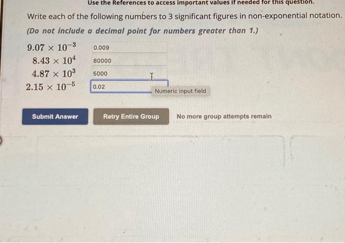 Solved Use the References to access important values if | Chegg.com