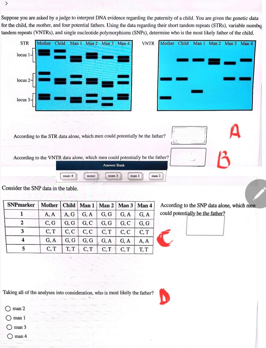 Solved please help me to answer A, B, C and D. the options | Chegg.com