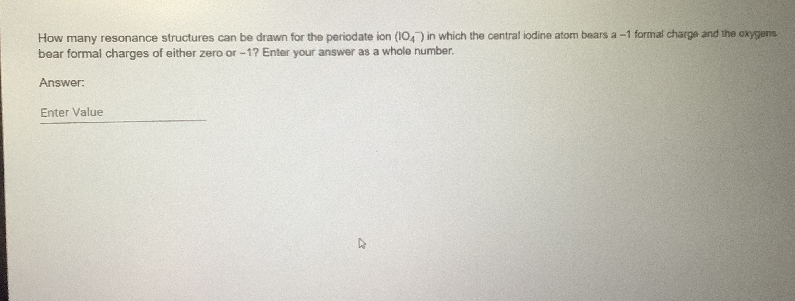 Solved How many resonance structures can be drawn for the | Chegg.com