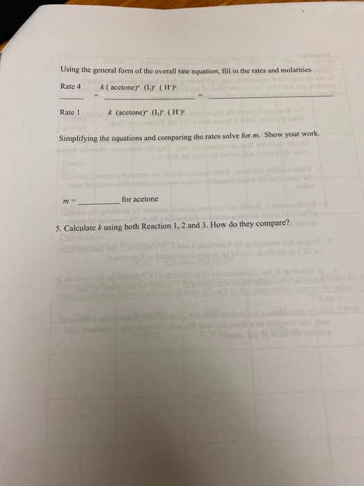 Simplifying the equations and comparing the rates | Chegg.com