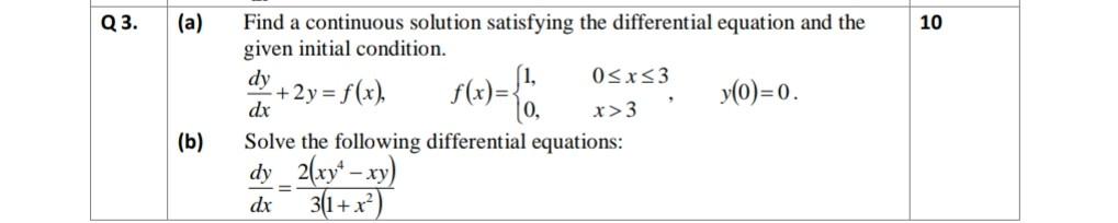 Solved This is question from Diffrential Equation subject | Chegg.com