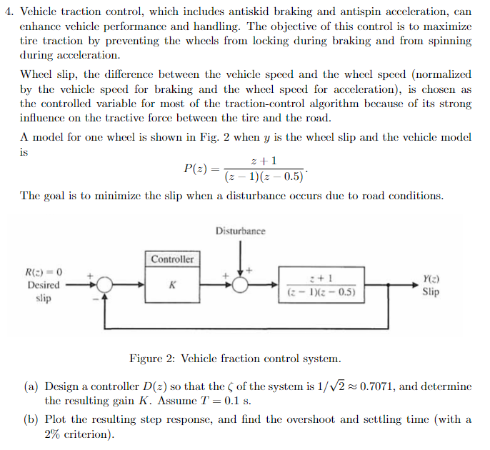 Solved Vehicle traction control, which includes antiskid | Chegg.com