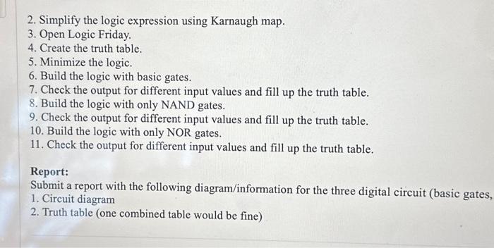 Solved Lab-13: Logic Circuit Design With Logic Friday | Chegg.com